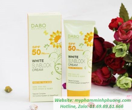 Kem Chống Nắng DABO White Sunblock Cream SPF50 PA+++ 70ml - Mỹ Phẩm ...