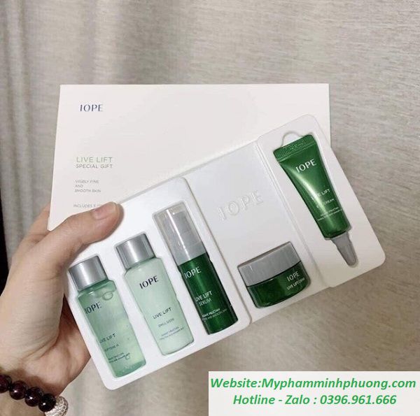 SET KIT DƯỠNG DA IOPE LIVE LIFT SPECIAL GIFT 5 ITEMS - Mỹ Phẩm Minh ...