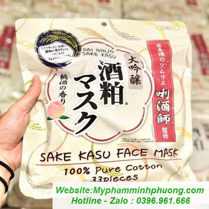 MẶT NẠ SAKE KASU FACE MASK BÃ RƯỢU - Mỹ Phẩm Minh Phương-Mỹ phẩm Hàn ...