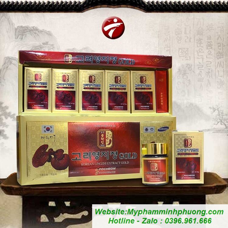 CAO LINH CHI POCHEON EXTRACT GOLD 5 LỌ HÀN QUỐC - Mỹ Phẩm Minh Phương-Mỹ phẩm Hàn Quốc xách tay ...