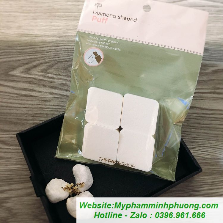 BÔNG ĐÁNH KEM THE FACE SHOP – ELLIPSE SPONGE – DIAMOND SHAPED PUFF - Mỹ ...