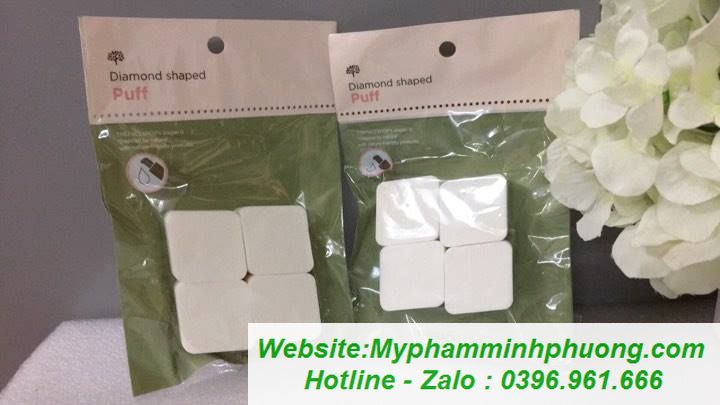 BÔNG ĐÁNH KEM THE FACE SHOP – ELLIPSE SPONGE – DIAMOND SHAPED PUFF - Mỹ ...