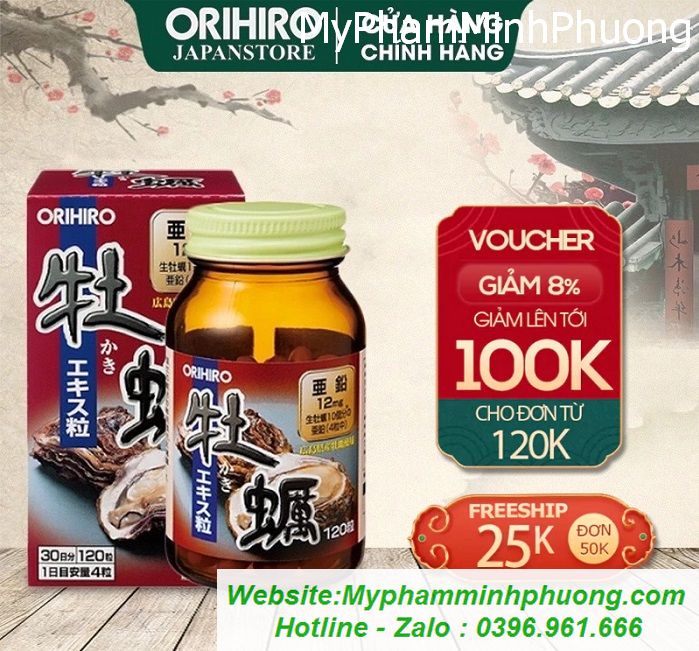 VIÊN UỐNG HÀU ORIHIRO NHẬT BẢN
